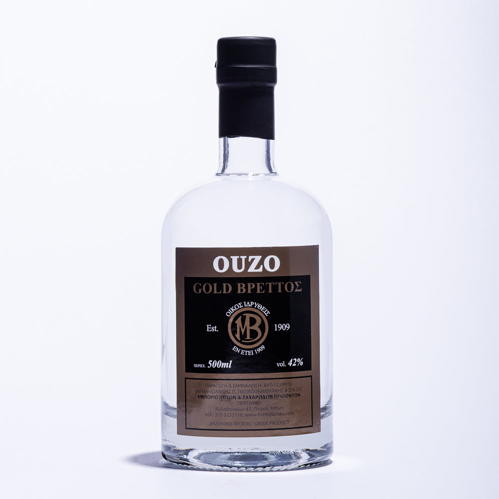 Ouzo Brettos Gold Label – Brettos Plaka